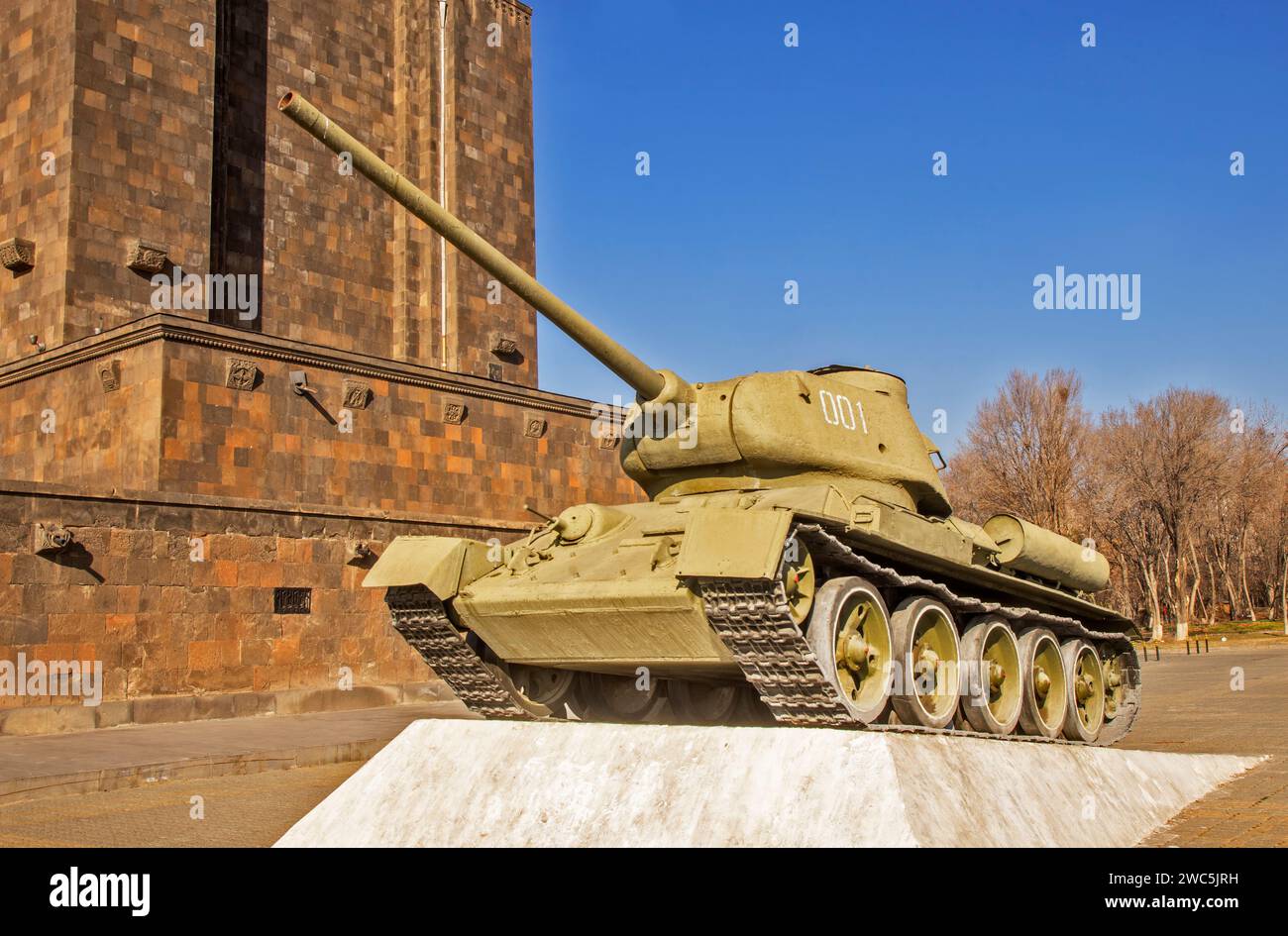 Tank T-34 at Victory park in Yerevan. Armenia Stock Photo - Alamy