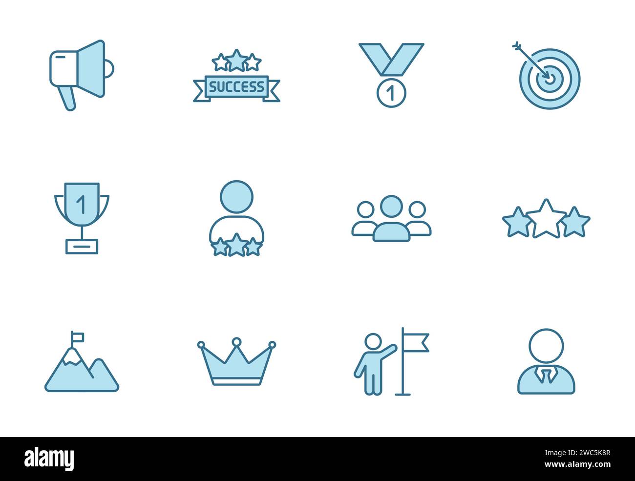 success line icons in two colors Stock Vector Image & Art - Alamy