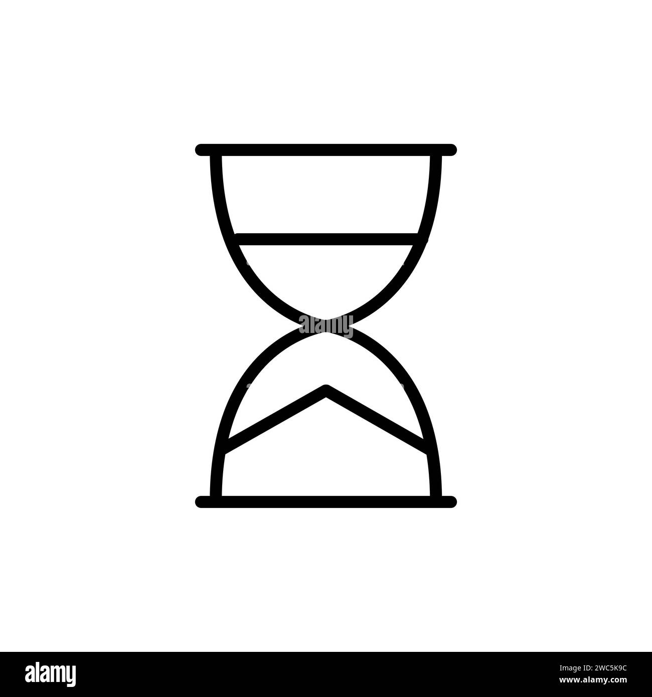 Hourglass outline hi-res stock photography and images - Alamy