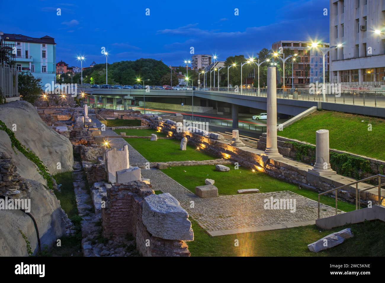 Night view plovdiv bulgaria hi-res stock photography and images - Alamy