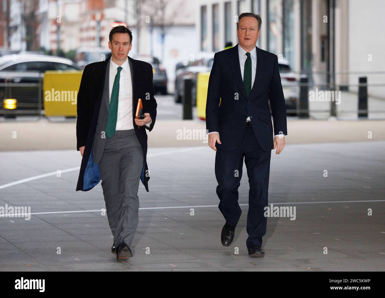 London, UK. 14th Jan, 2024. Foreign Secretary, David Cameron, at the ...