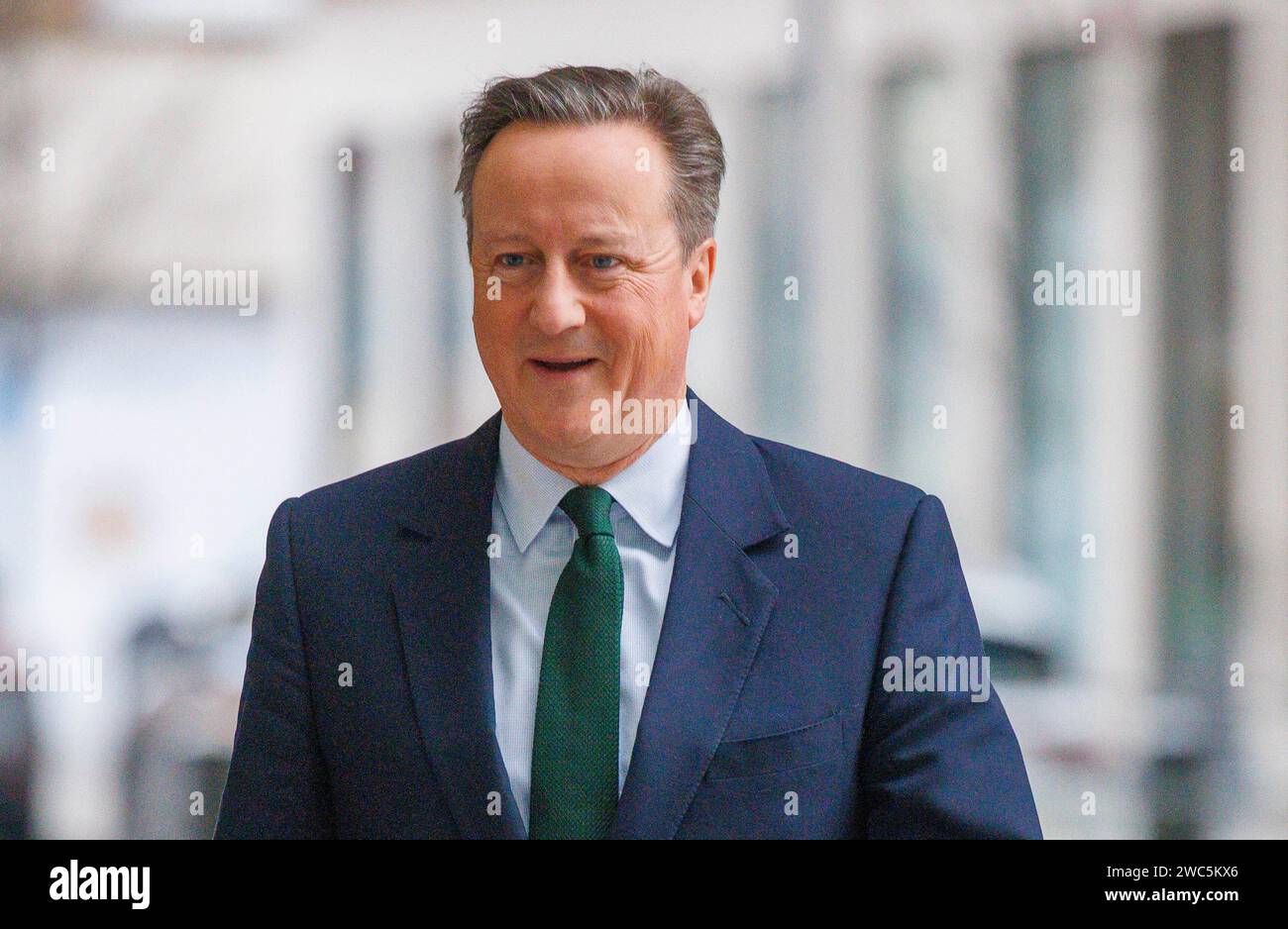 London, UK. 14th Jan, 2024. Foreign Secretary, David Cameron, at the ...