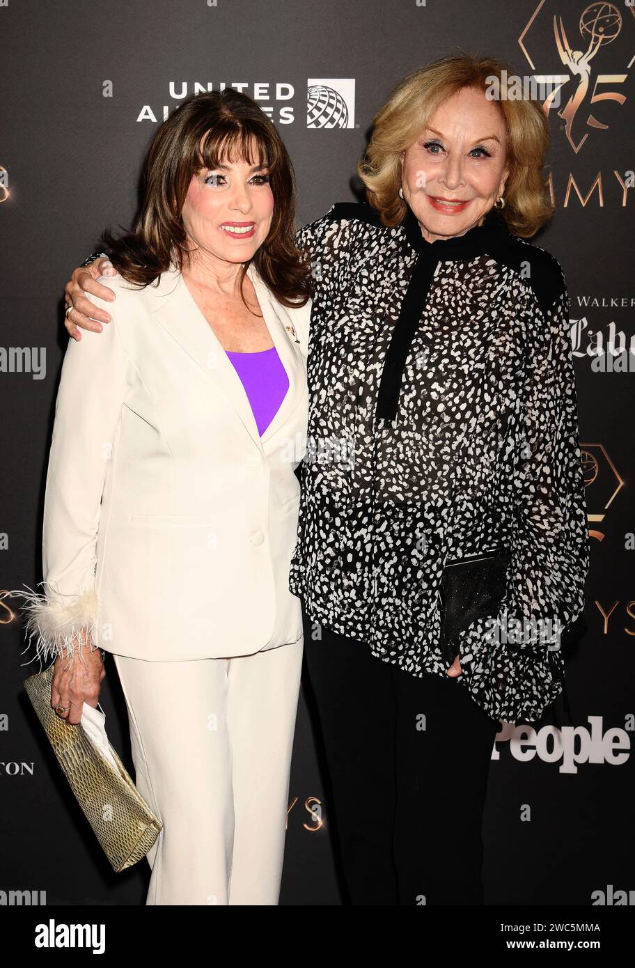 LOS ANGELES, CALIFORNIA - JANUARY 13: (L-R) Kate Linder and Michael ...