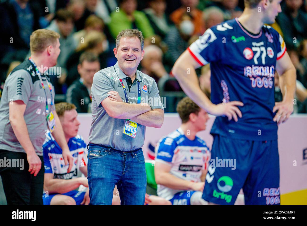 Berlin, Germany 20240113.Faroe Islands national team manager Peter Bredsdorff-Larsen during the ...