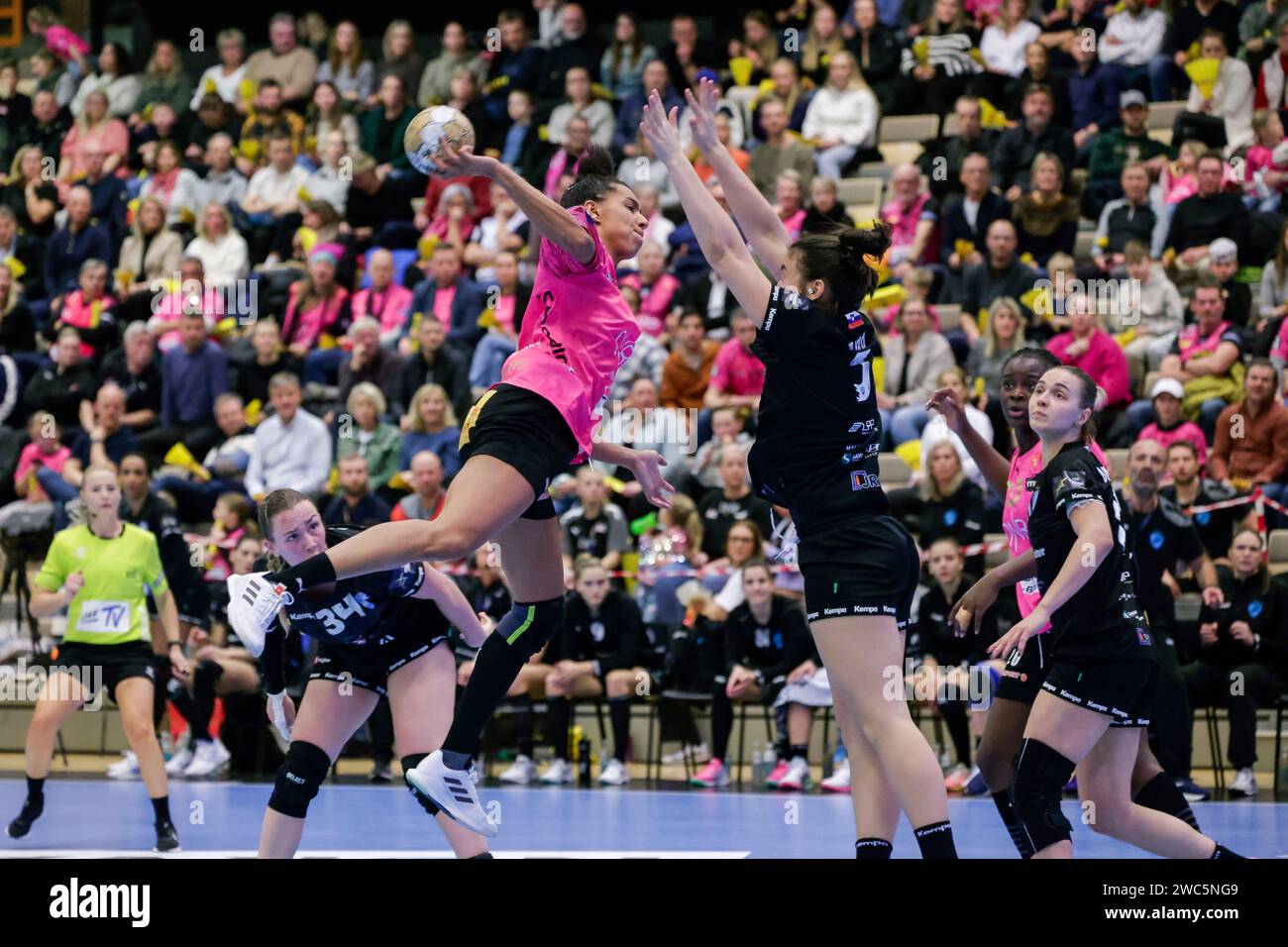 Kristiansand 20240113.Vipers Jamina Roberts during the handball match ...
