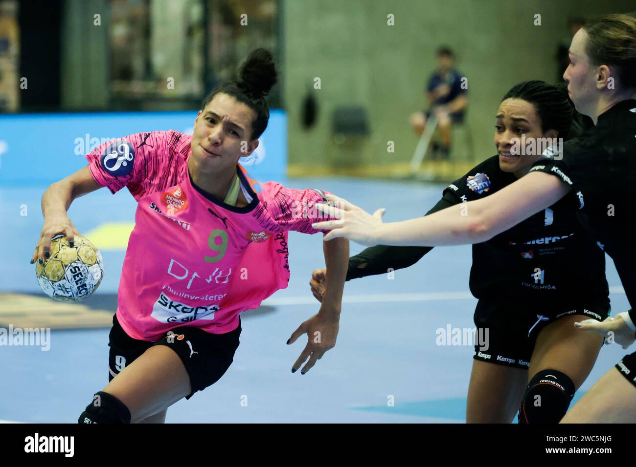 Kristiansand 20240113.Vipers Jamina Roberts during the handball match ...