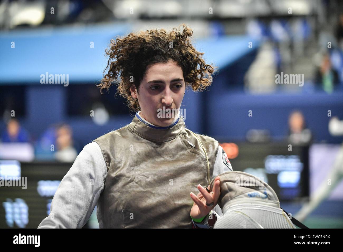 Paris, France. 14th Jan, 2024. Greece's foilist MARIA-ELENI CHALDAIOU ...