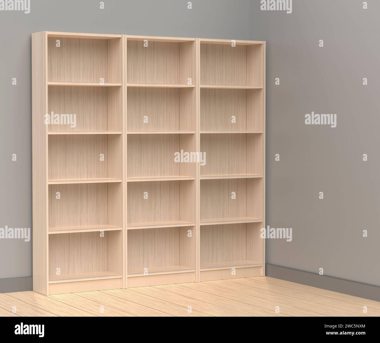 Empty library bookshelf hi-res stock photography and images - Alamy