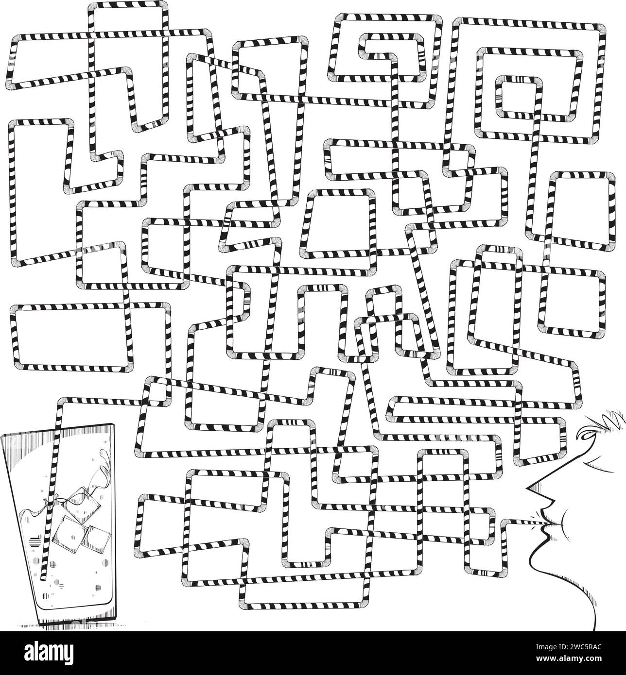 Man with long curly hair Cut Out Stock Images & Pictures - Alamy