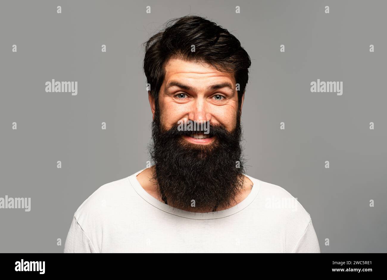 Happy man smile face. Handsome smiling young guy. Positive human facial ...