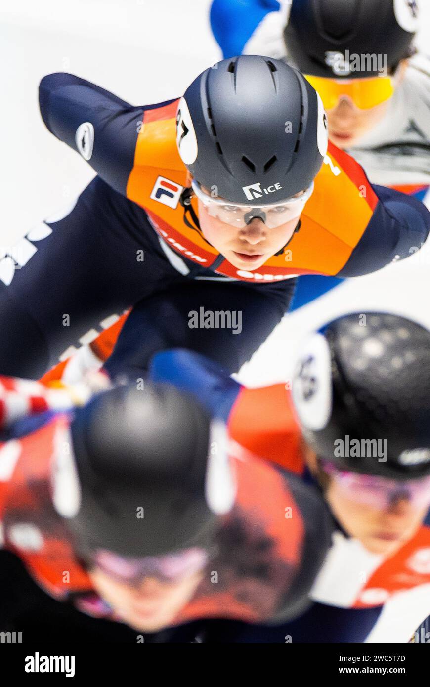 GDANSK - Diede van Oorschot during the quarter finals on the 1000 ...