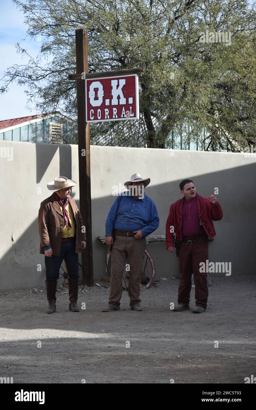 Tombstone, AZ. U.S.A. 12/30/2023. The O.K. Corral Historic Complex ...