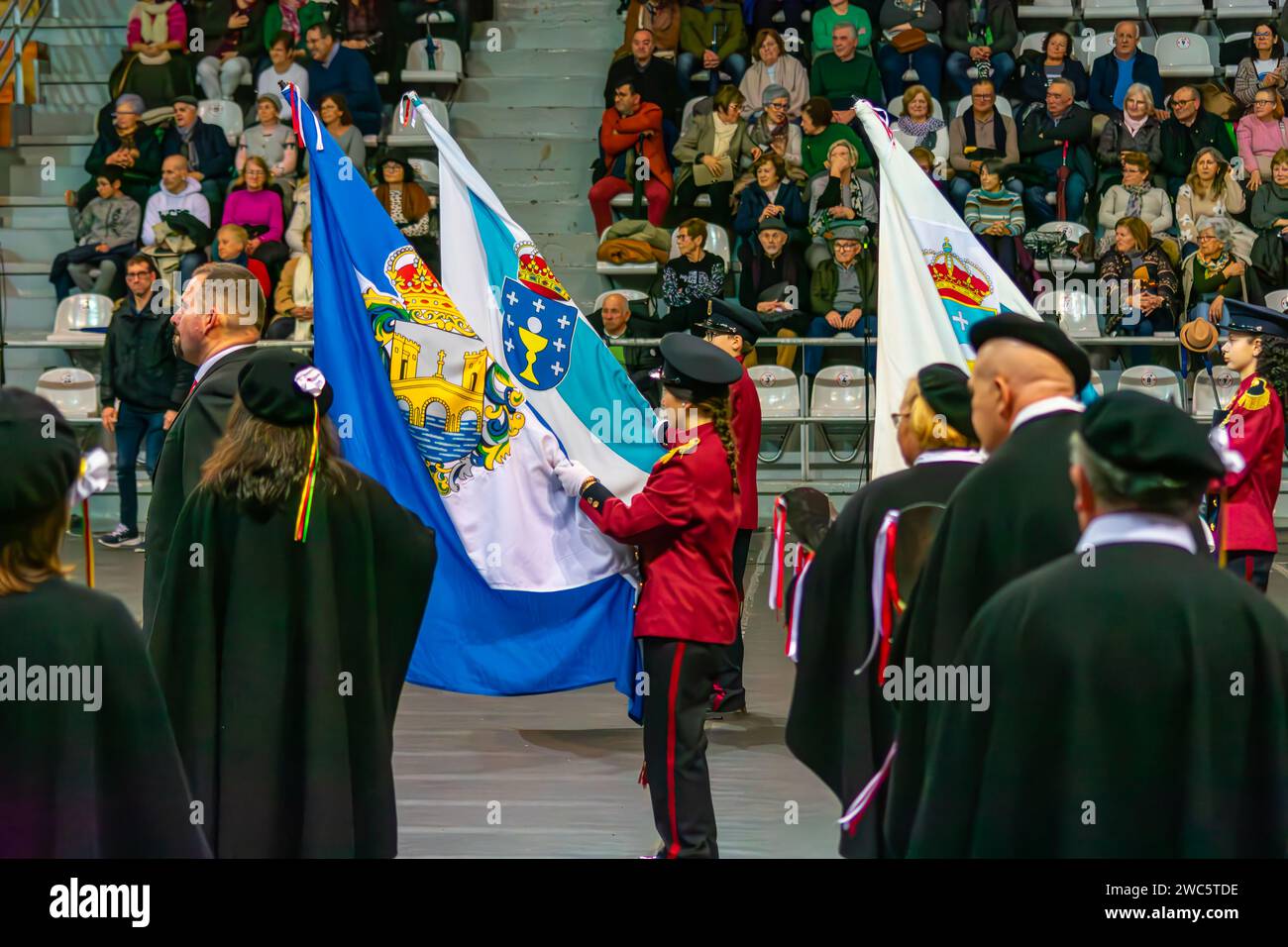 The flags and standard bearers The rondallas are a group of people who ...