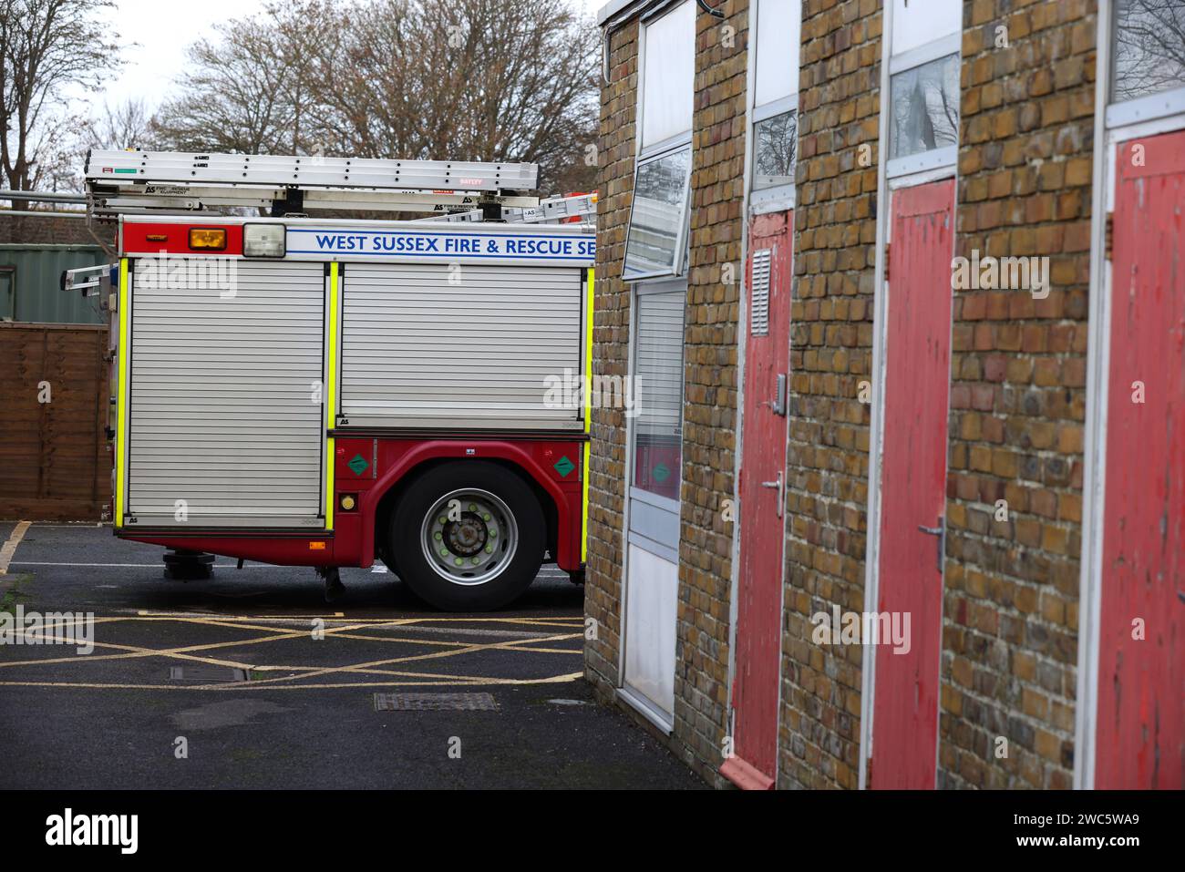 General views of Bognor Regis Fire Station in West Sussex, UK Stock ...
