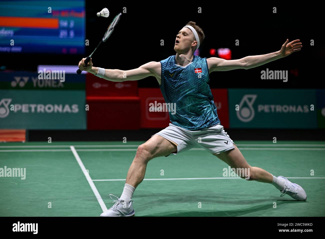 Kuala Lumpur, Malaysia. 14th Jan, 2024. Anders Antonsen of Denmark ...