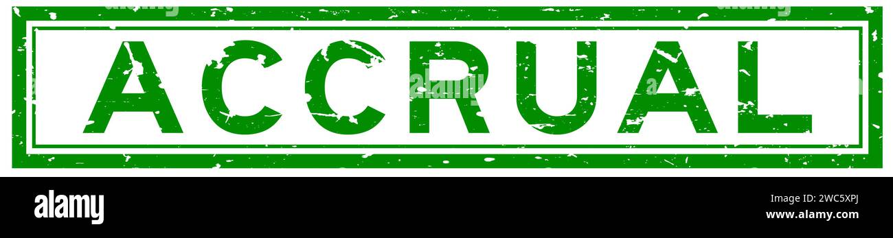Grunge green accrual word square rubber seal stamp on white background Stock Vector Image & Art ...
