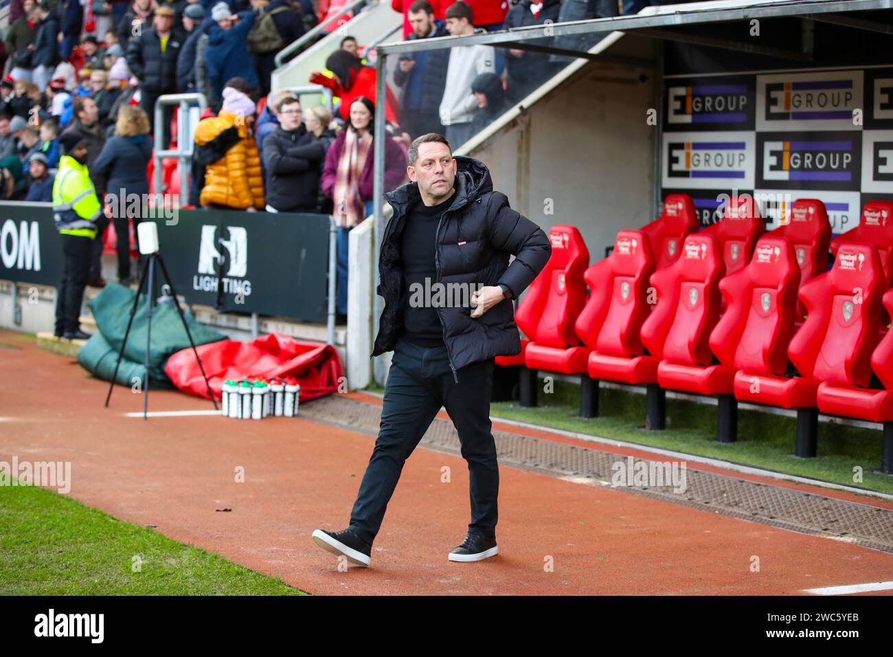 AESSEAL New York Stadium, Rotherham, England - 13th January 2024 Leam ...