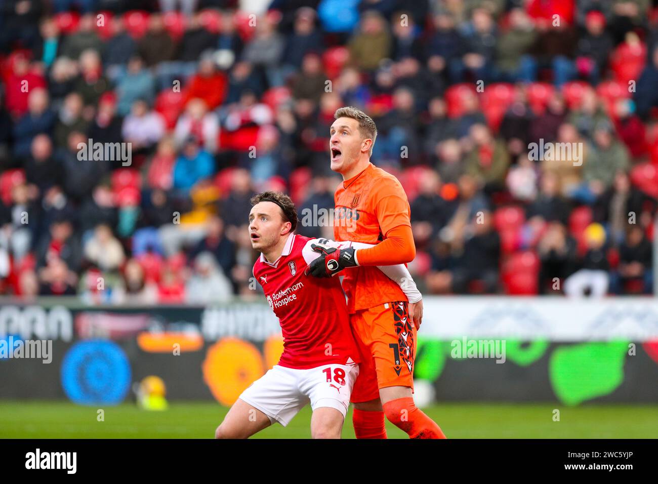 AESSEAL New York Stadium, Rotherham, England - 13th January 2024 Ollie ...
