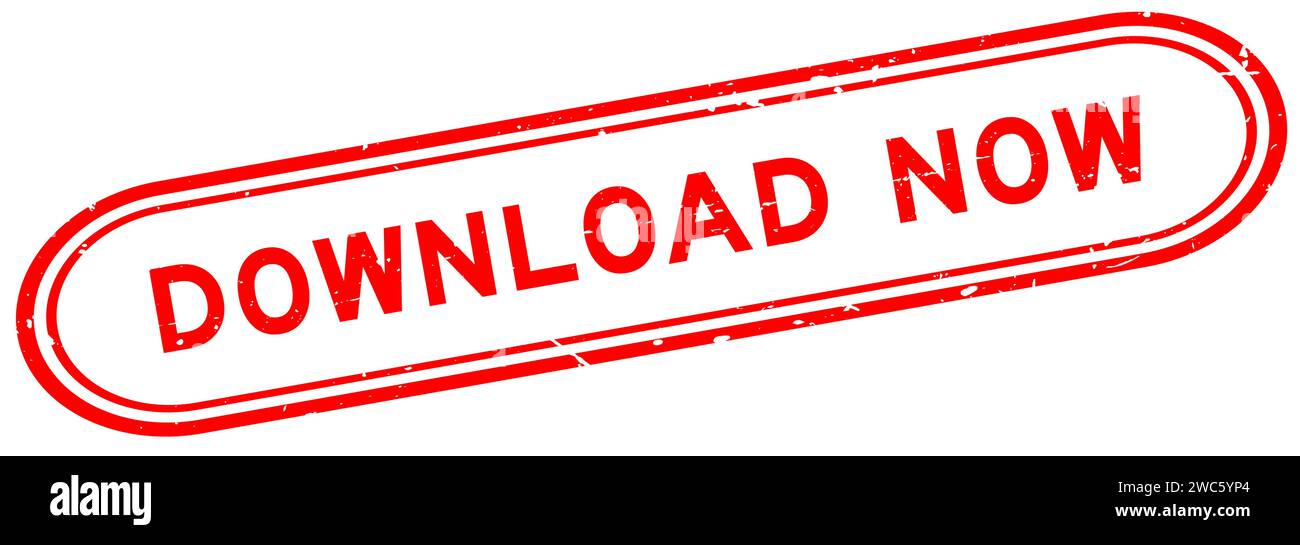 Grunge red download now word rubber seal stamp on white background Stock Vector Image & Art - Alamy