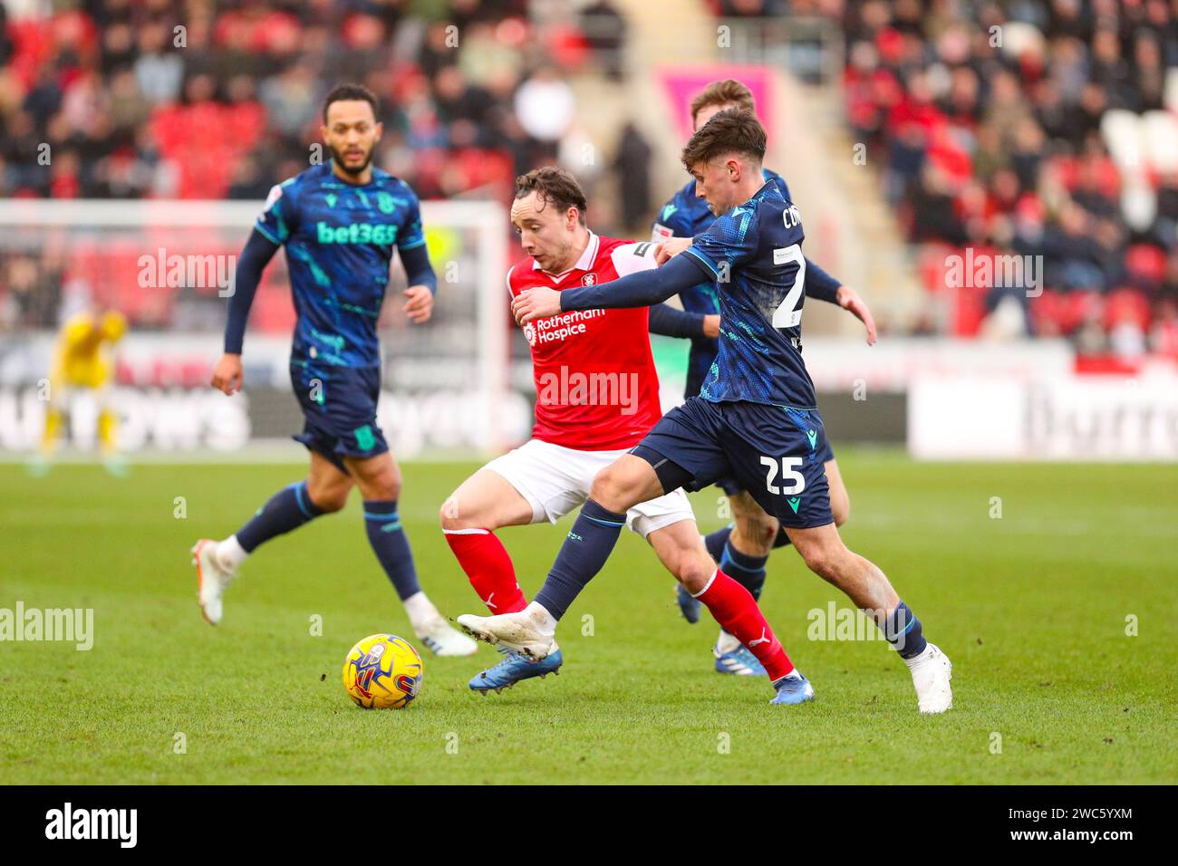 AESSEAL New York Stadium, Rotherham, England - 13th January 2024 Ollie ...