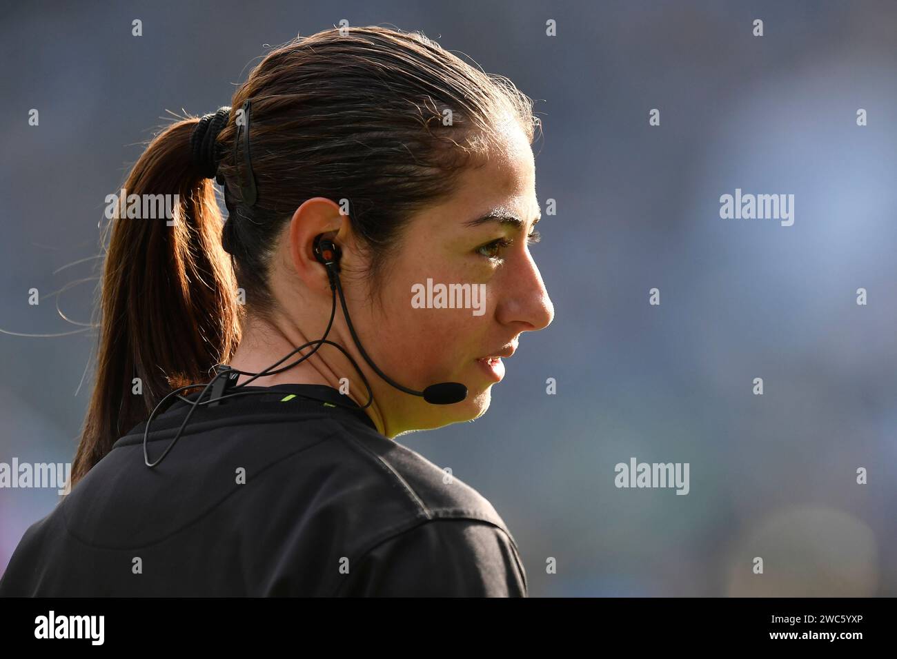 Rome, Italy. 14th Jan, 2024. Referee Maria Sole Ferrieri Caputi during ...