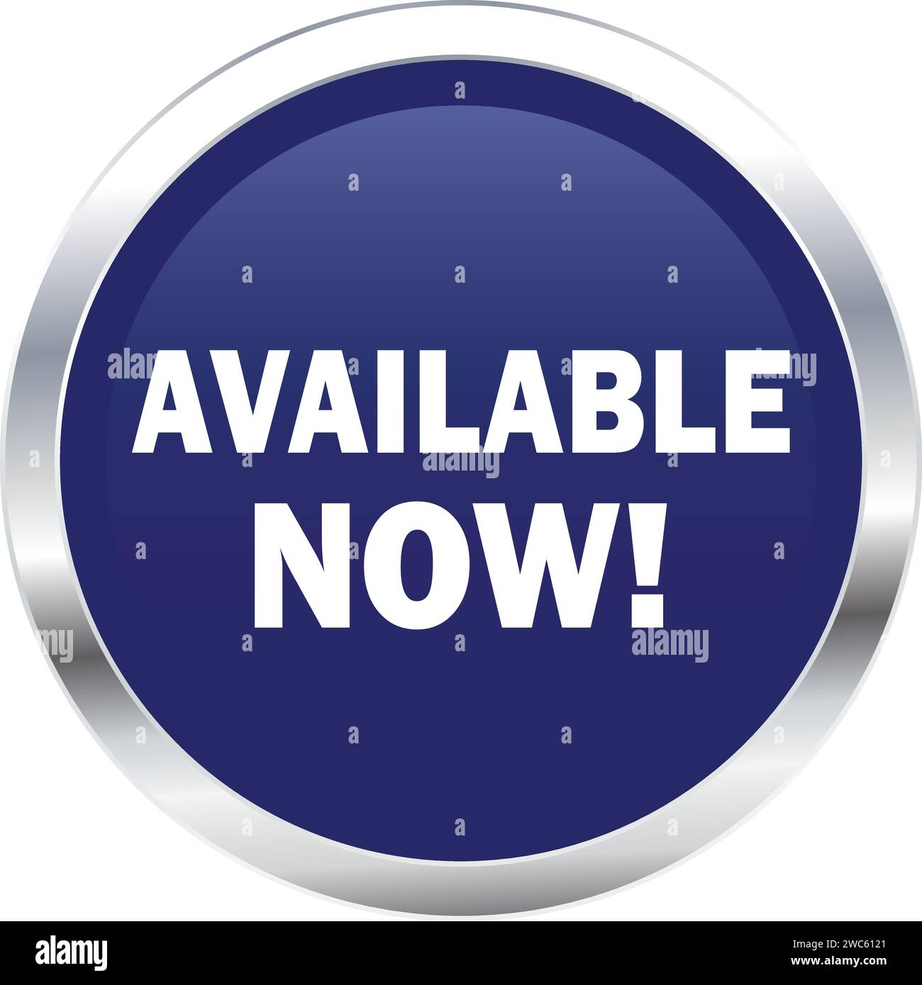 Available Now Button, Available Now sign vector, Available Now Blue icon, Available now banner ...