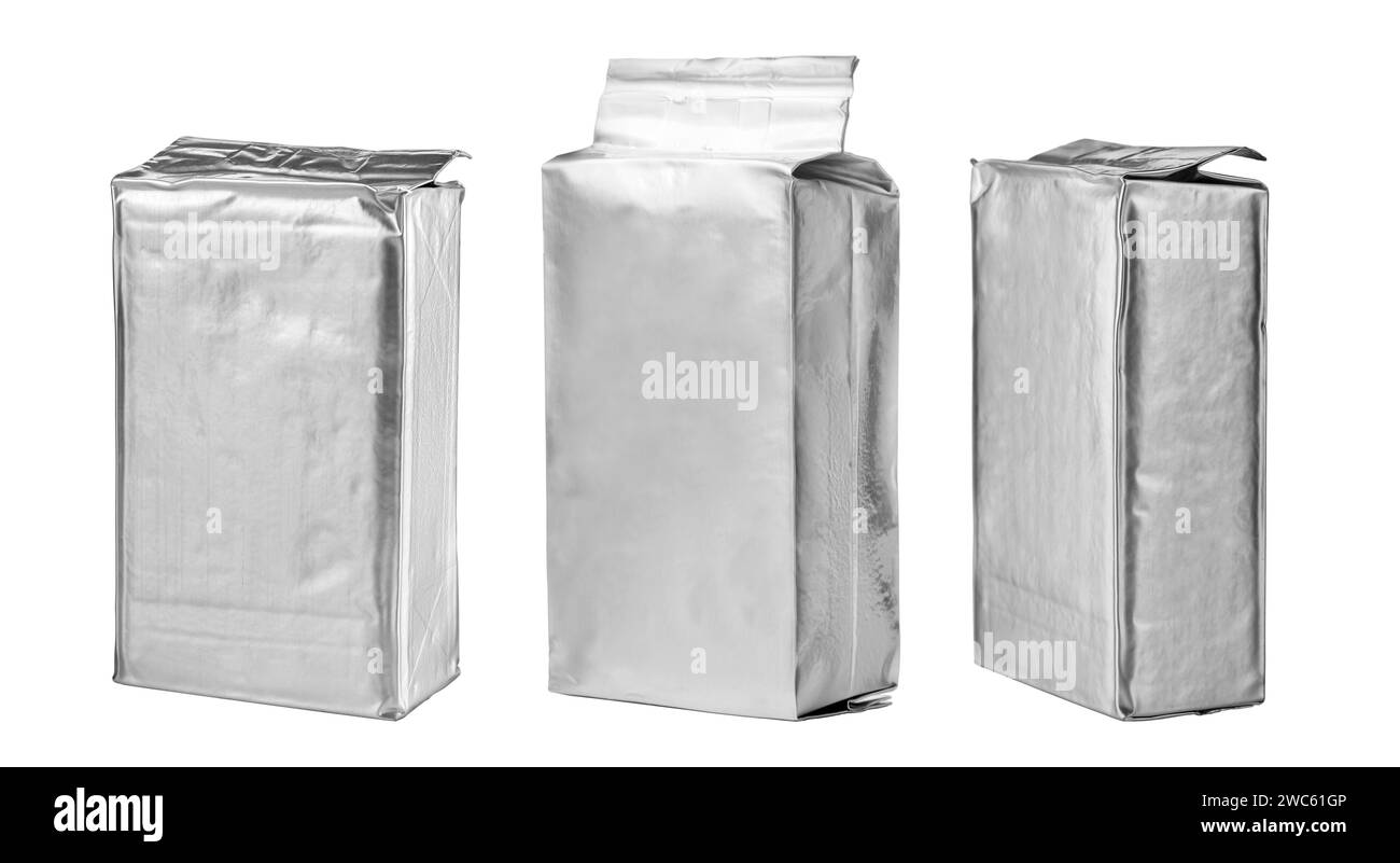 Silver foil block texture hi-res stock photography and images - Alamy