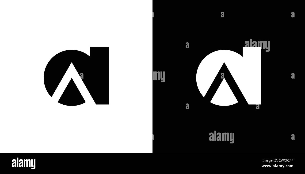 Minimalist Letter A A monogram logo design vector template Stock Vector ...