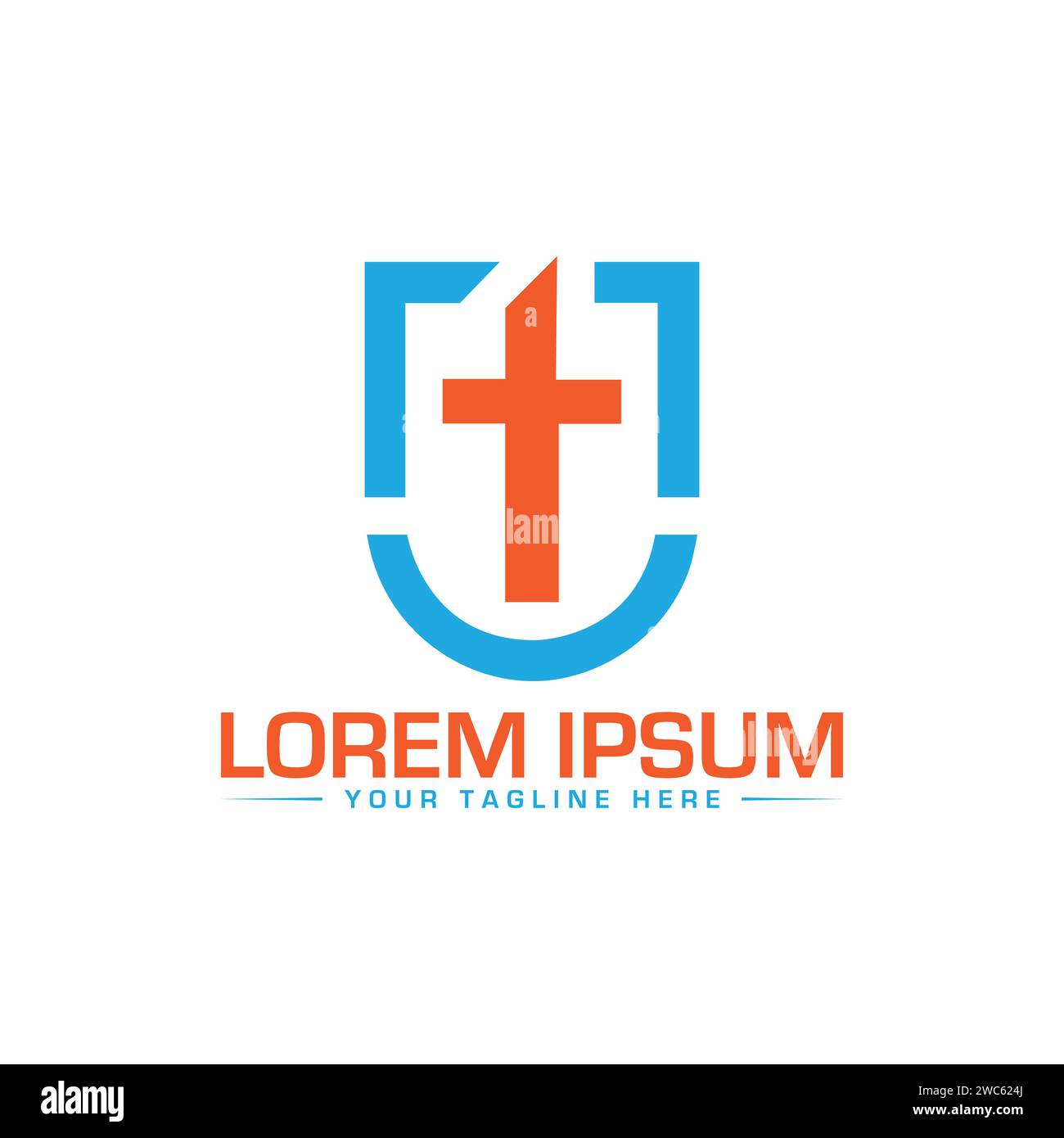 Church Logo Design Unique and Professional Logo Design Stock Vector ...