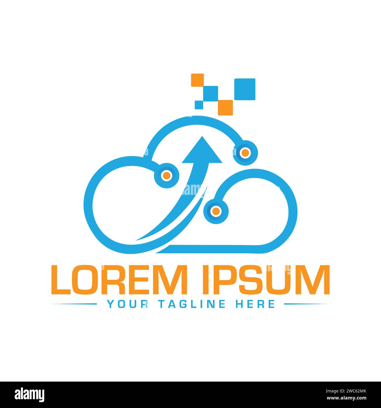 Cloud Logo Design. Unique and Creative Cloud Logo Design. Cloud Tech ...