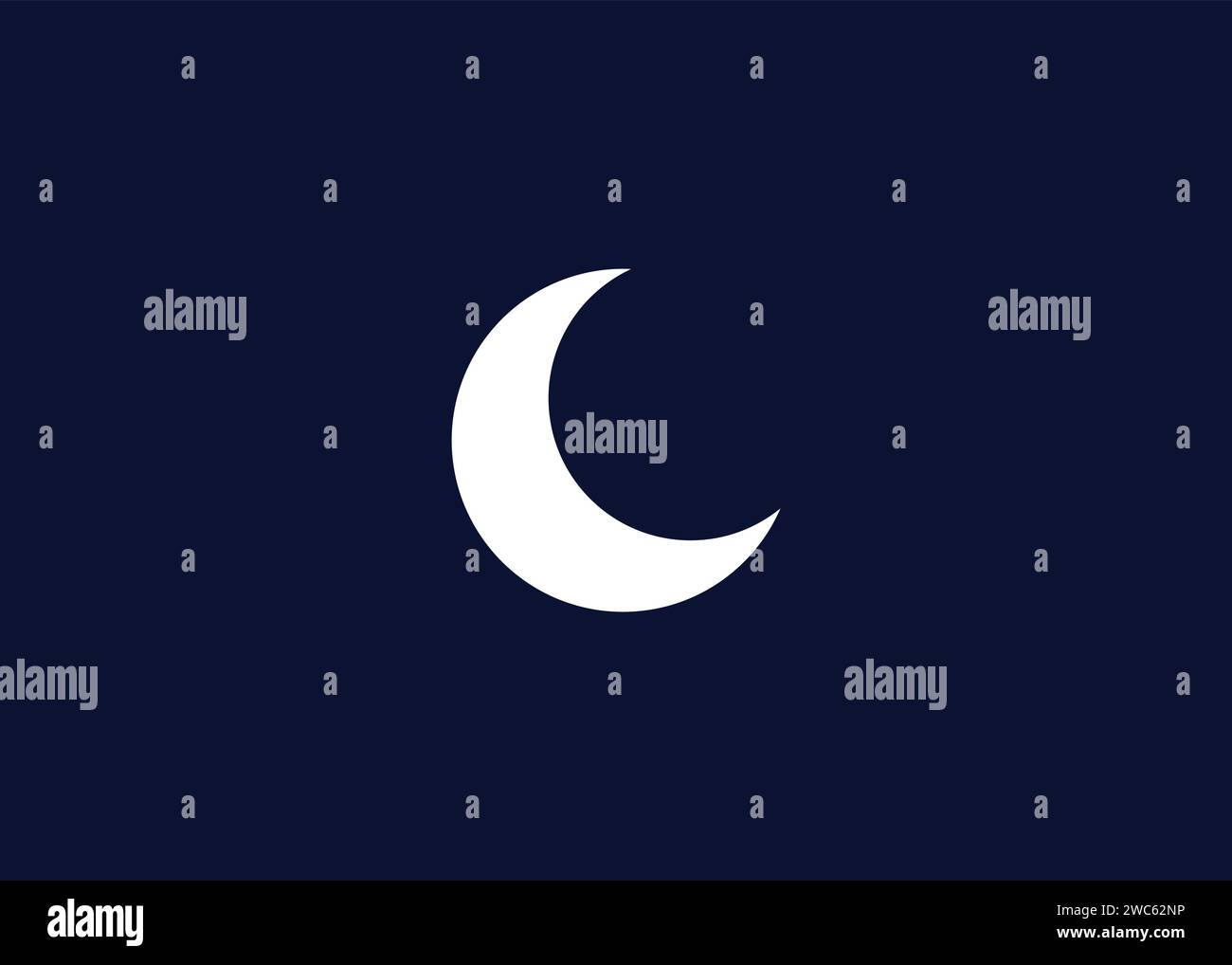 Minimalist moon logo design vector template Stock Vector Image & Art ...