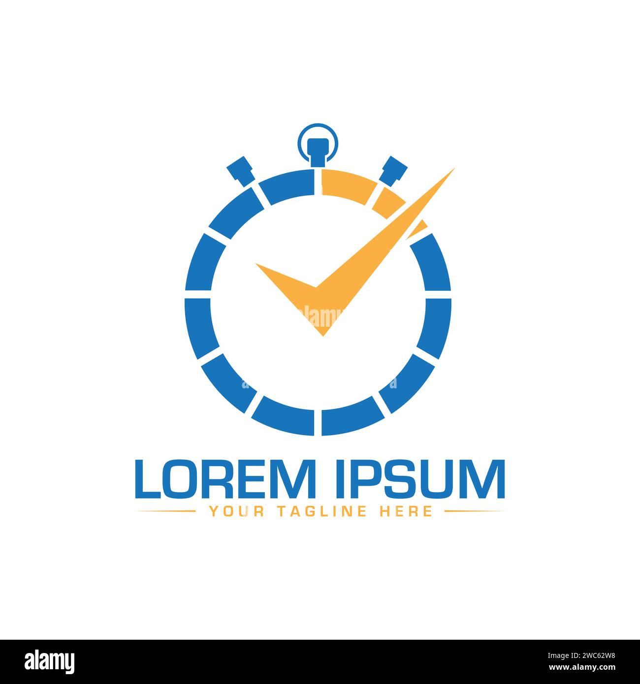 Watch Logo Design Stock Vector Image & Art - Alamy