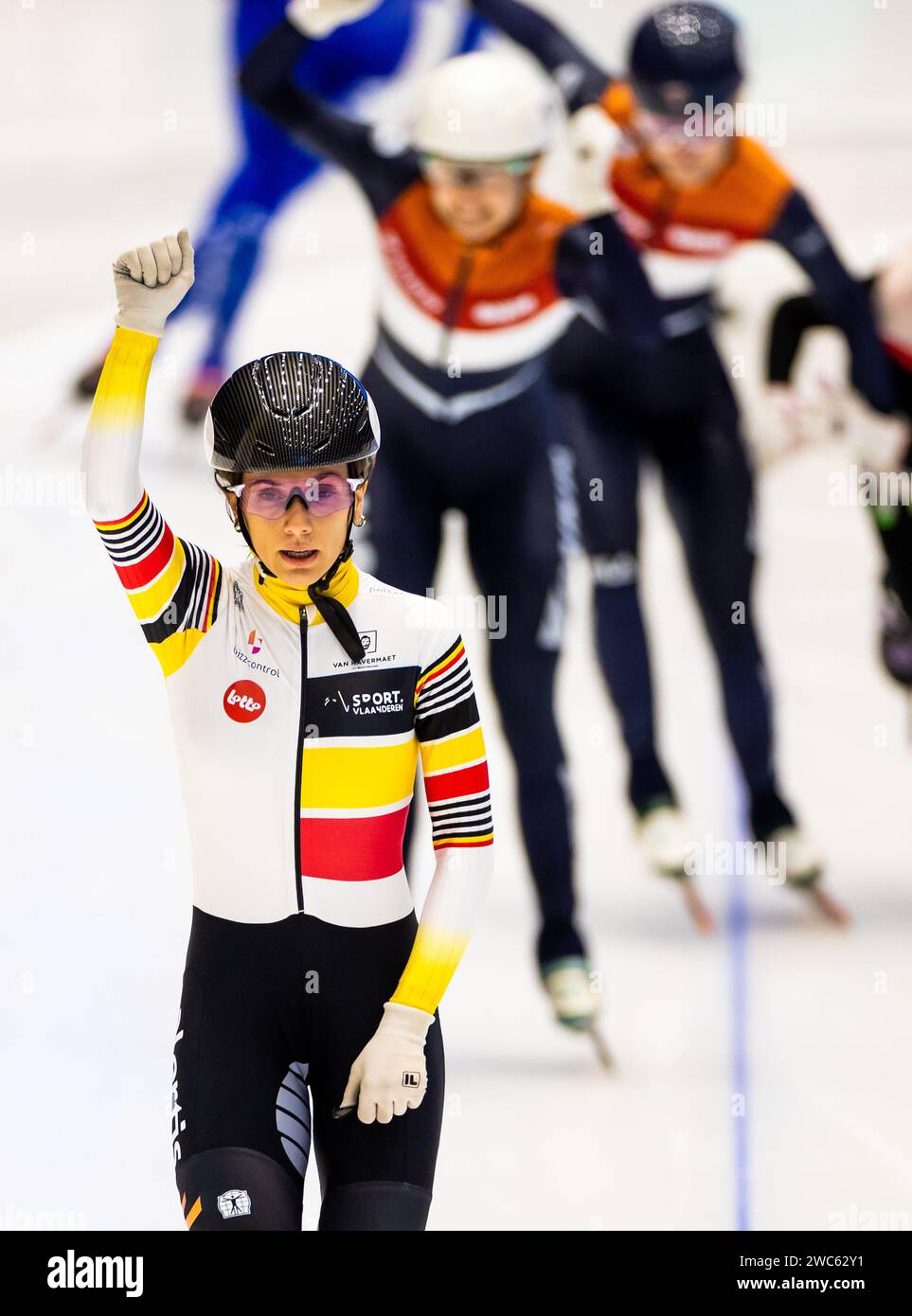 GDANSK - Hanne de Smet (BEL) wins during the final on the 1000 meters ...