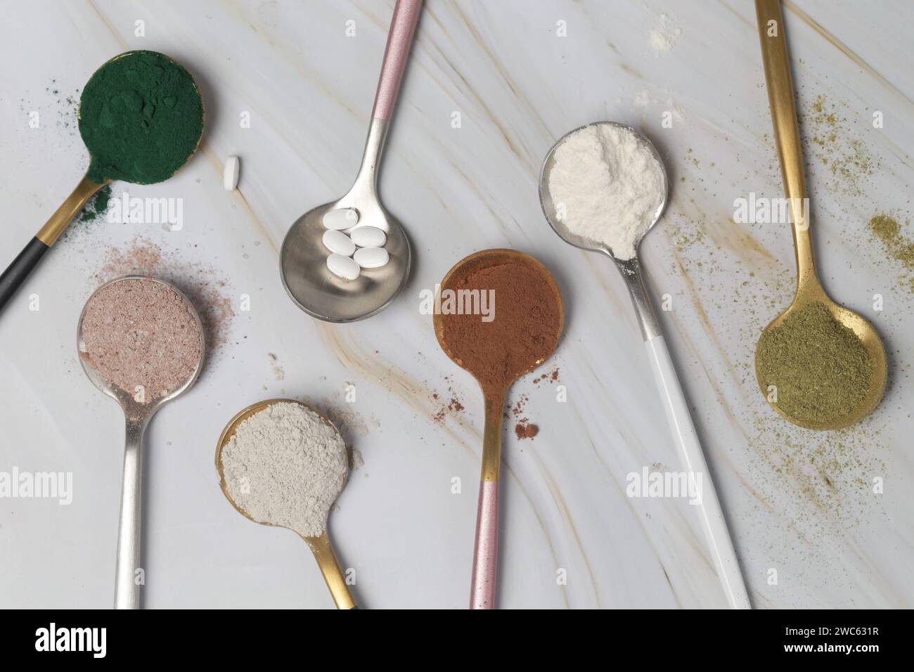 Different types of dietary supplements for health and beauty - collagen ...