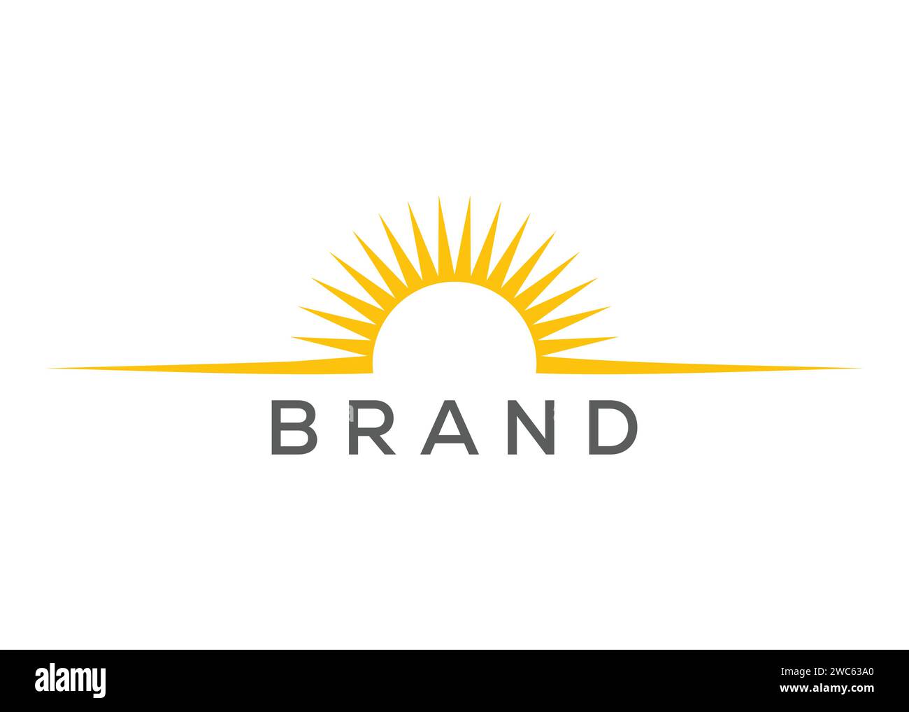 Minimalist sun logo design vector template Stock Vector Image & Art - Alamy