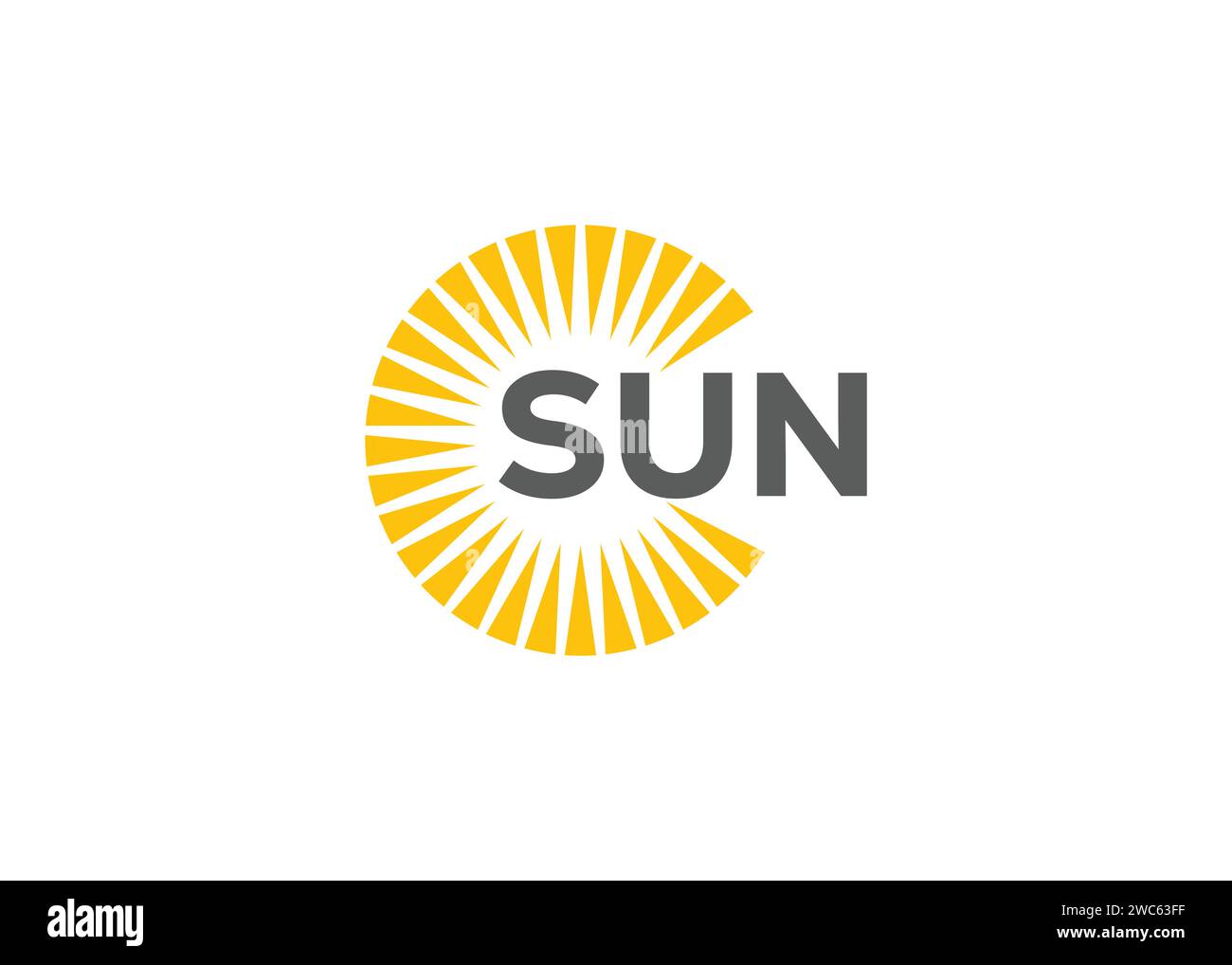 Minimalist sun logo design vector template Stock Vector Image & Art - Alamy