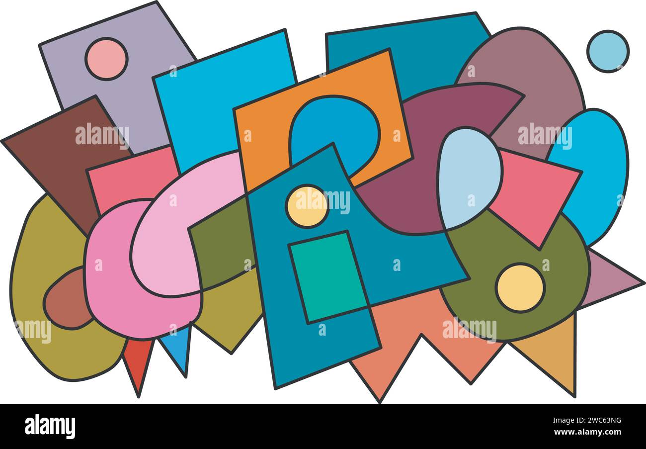 colorful abstract art Stock Vector Image & Art - Alamy