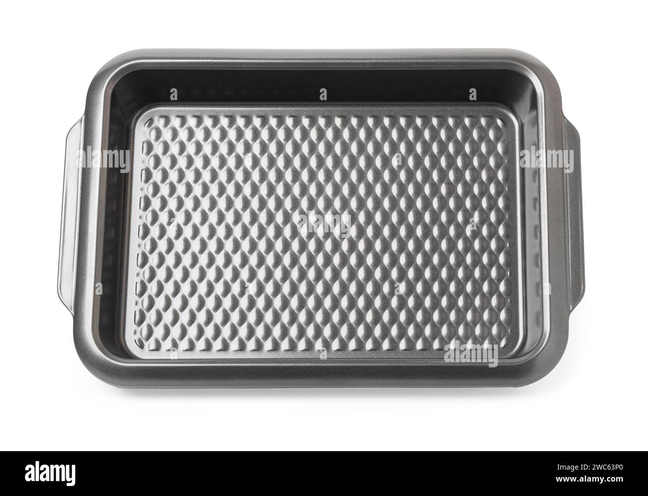 New black nonstick coating roasting pan isolated on white Stock Photo ...