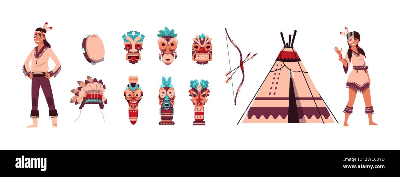 Indigenous person drum Stock Vector Images - Alamy
