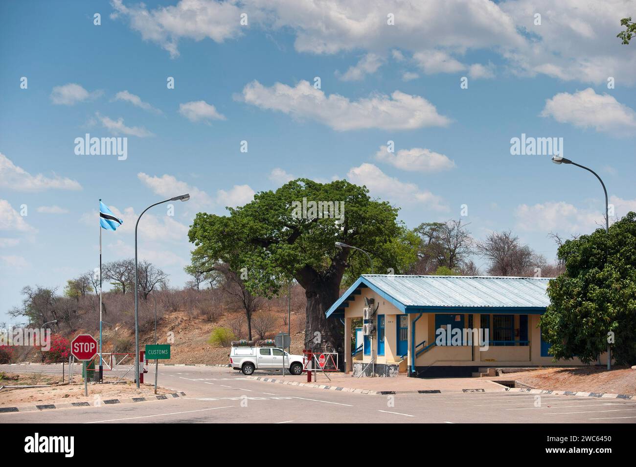 The border crossing, border, state border, control, border control ...