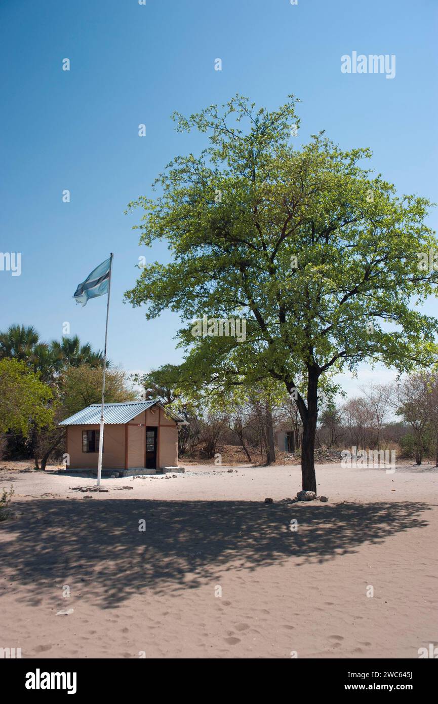 The border crossing, border, state border, checkpoint from Namibia to ...