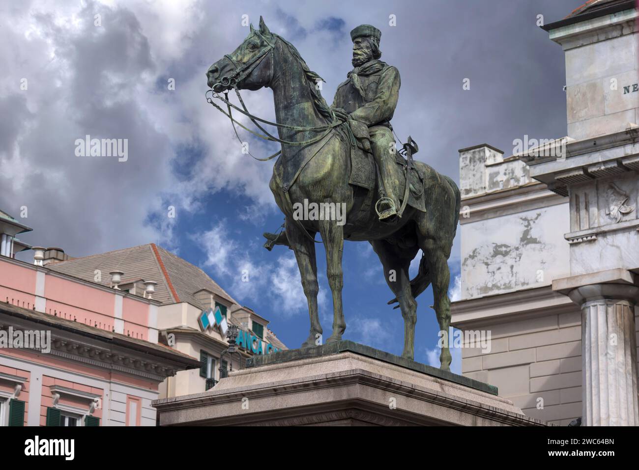 Giuseppe Garibaldi On Horseback Italian Unification Italy Giuseppe
