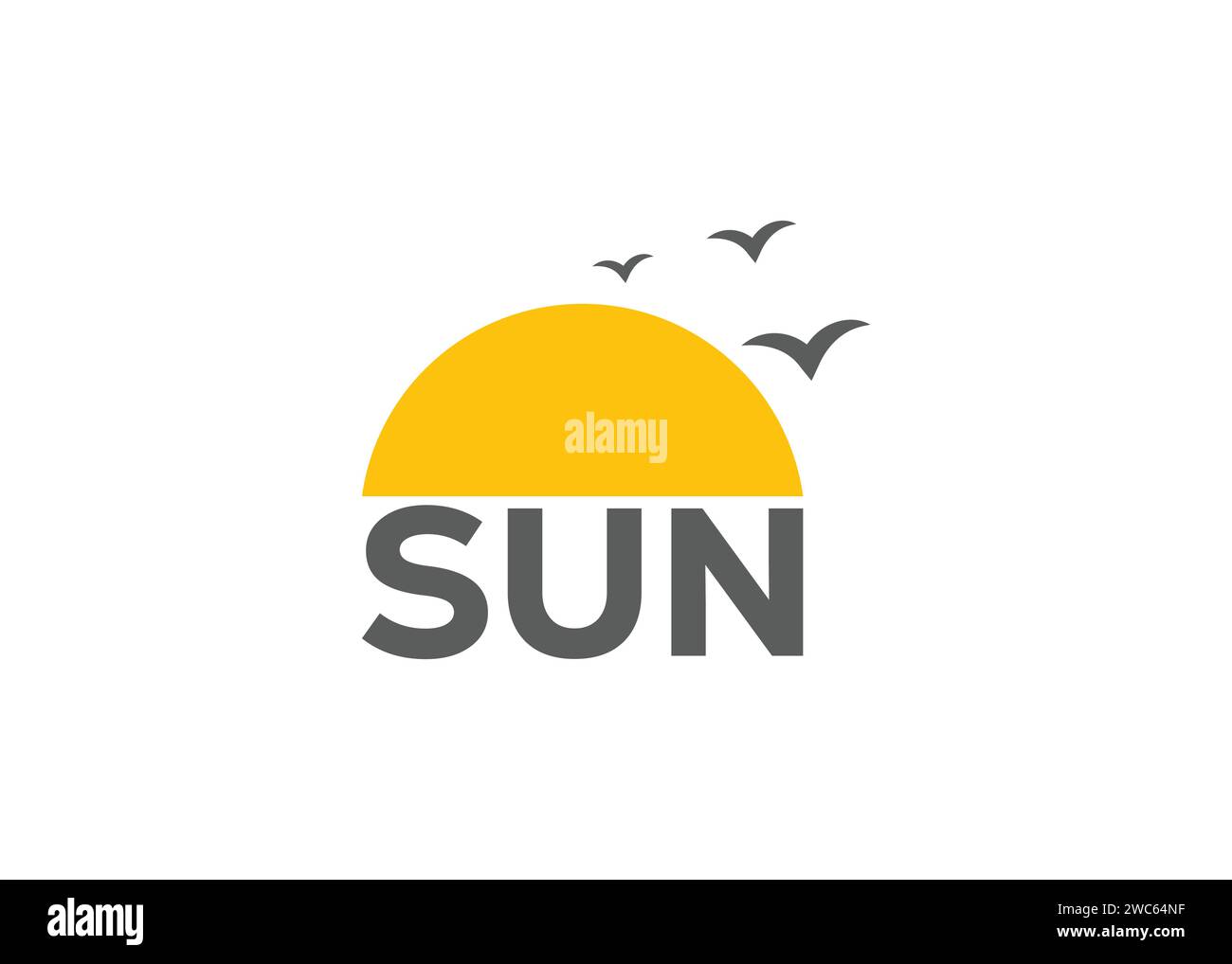 Minimalist sun logo design vector template Stock Vector Image & Art - Alamy