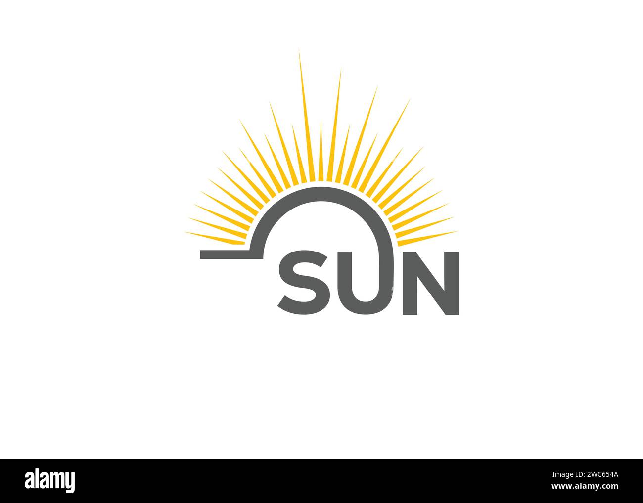 Minimalist sun logo design vector template Stock Vector Image & Art - Alamy