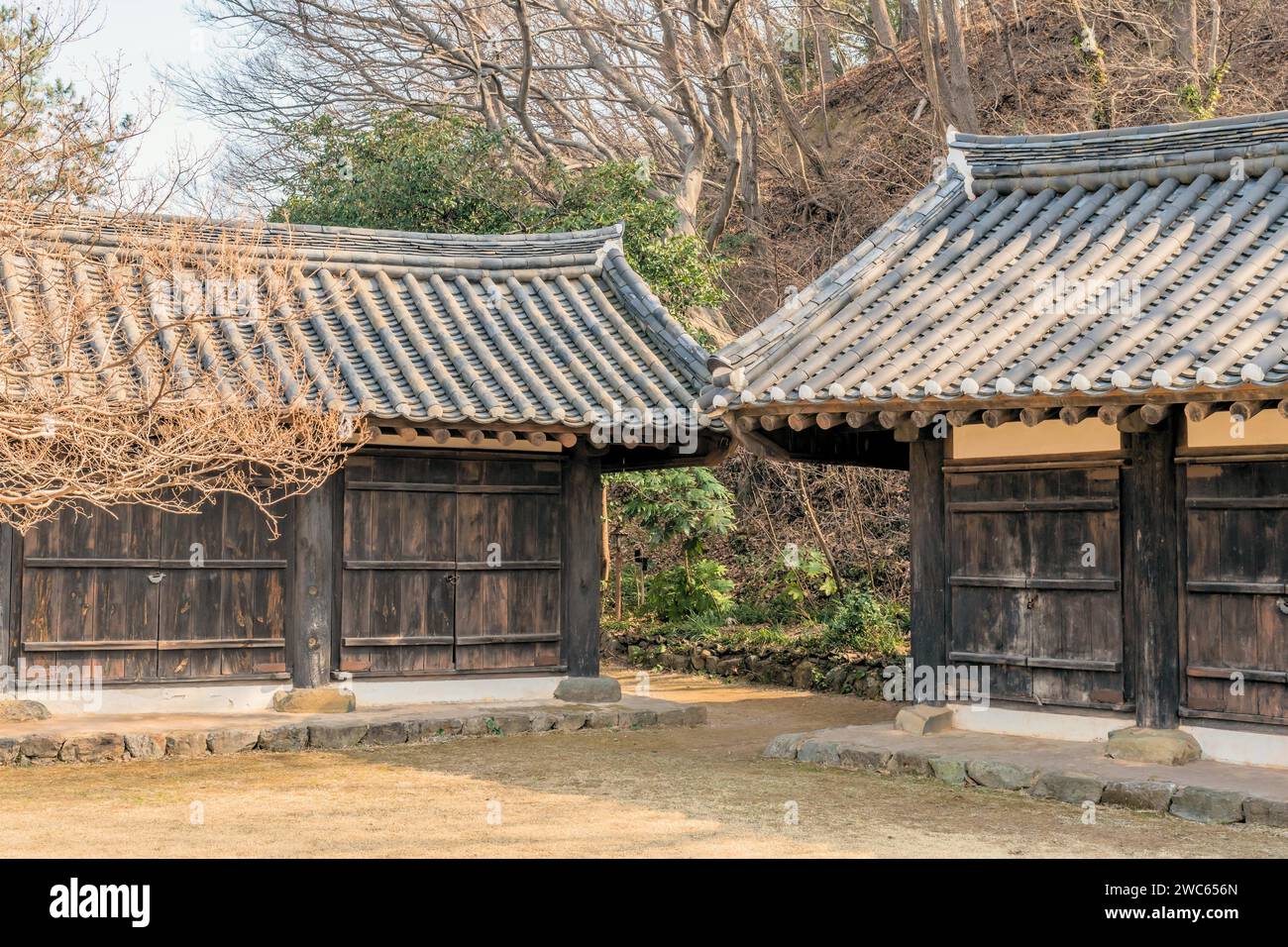 Buildings from Joseon dynasty located at ancient ship building location ...