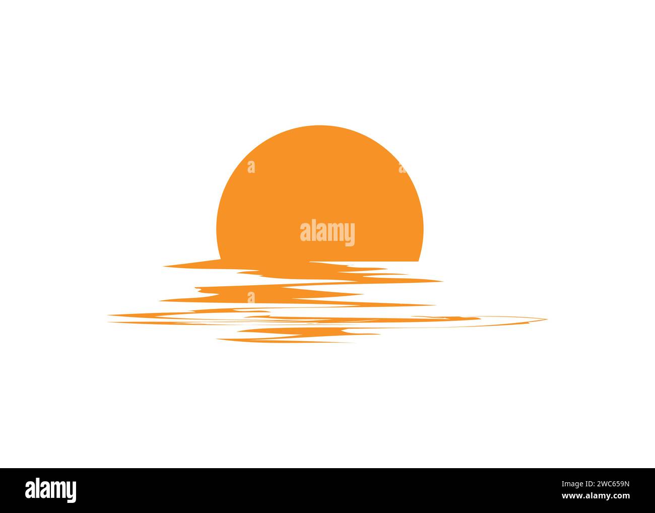 Minimalist sun vector hi-res stock photography and images - Alamy