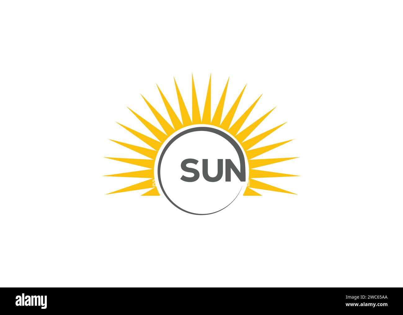 Minimalist sun logo design vector template Stock Vector Image & Art - Alamy