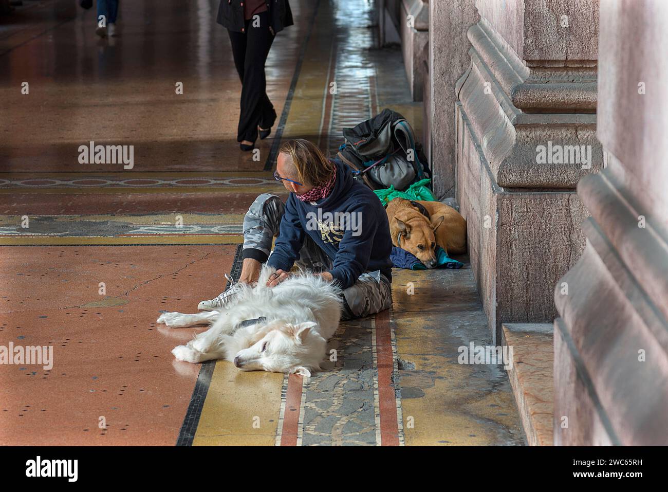 Old man dog italy hi-res stock photography and images - Alamy