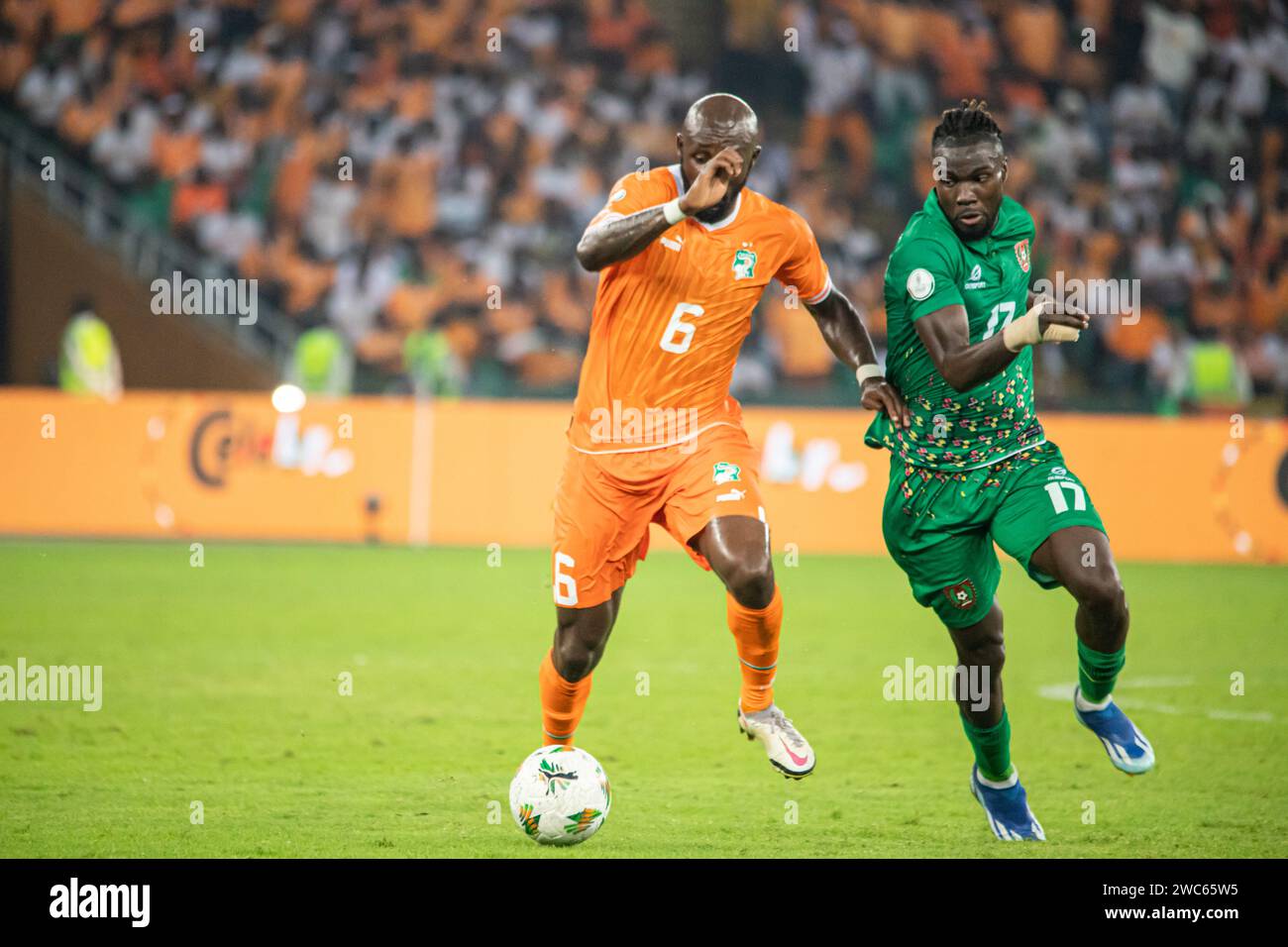 ABIDJAN, COTE D'IVORE - JANUARY 13; Seko Mohammed Fofana of Cote D ...