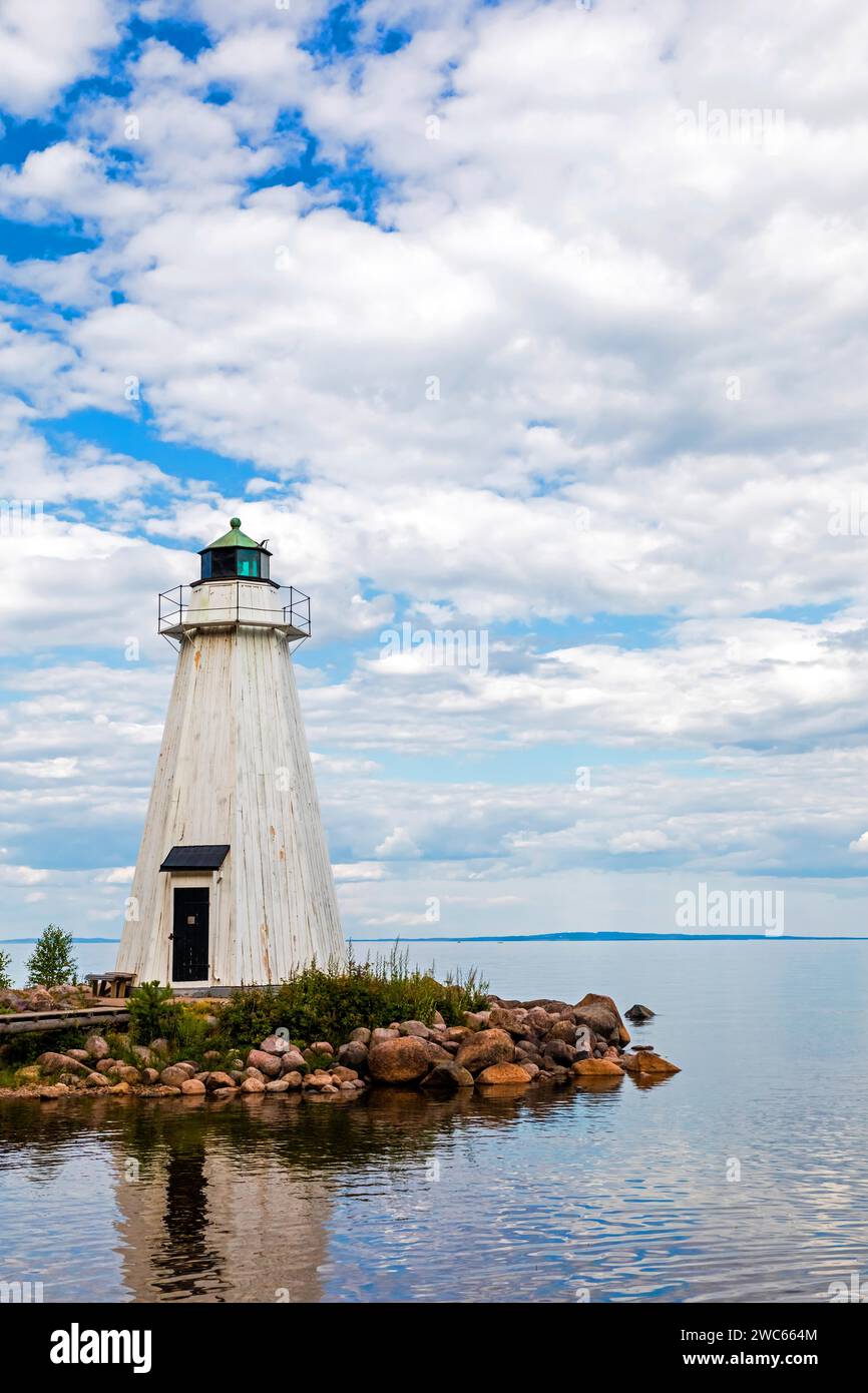 Sweden, Vaestergotland, Karlsborg, Vanaes lighthouse, lighthouse ...